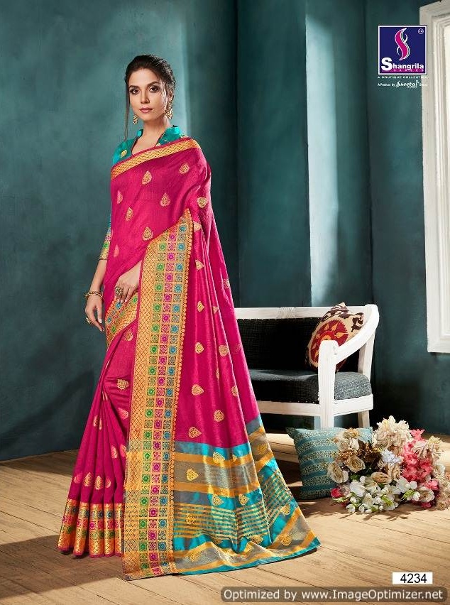 Zara Silk shangrila party wear and desginer saree catalogue