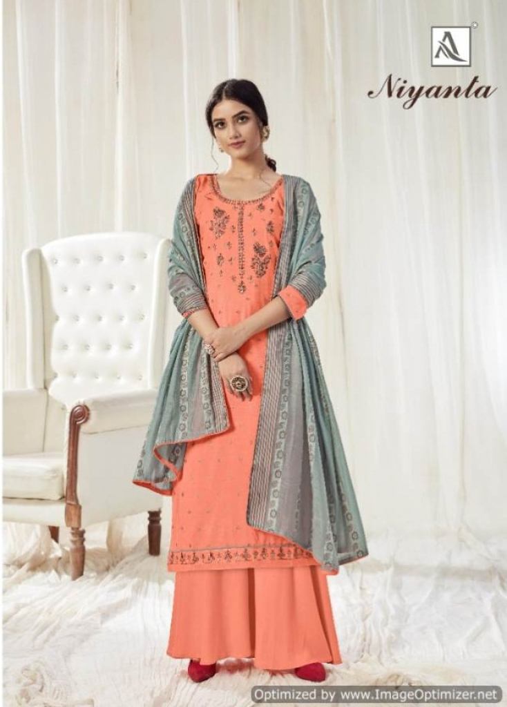 Alok Niyanta Designer Dress Material Collection, this catalog is mix ...