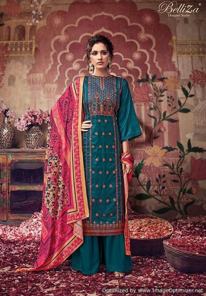 Belliza presents Maitri Designer Dress Material,this catalog fabric is ...