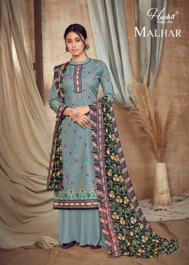 Harshit Malhar Pure Cambric Designer Dress Material catalog, this ...