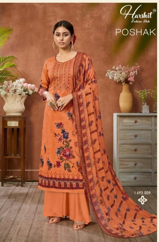 Harshit Poshak Buy Unstitched Dress Materials, this catalog fabric is ...