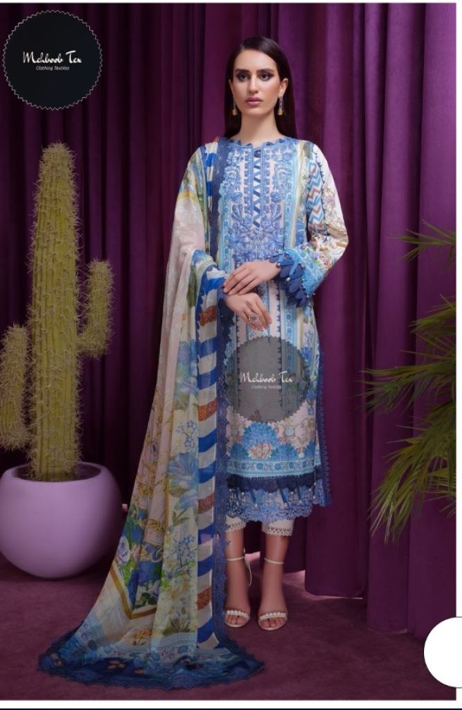 Mehboob Tex Bliss Jade vol 2 Cotton Embroidery Pakistani Salwar Kameez