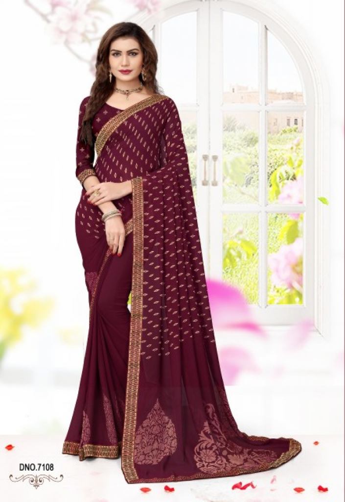Moti Choor Kodas Group Printed Saree