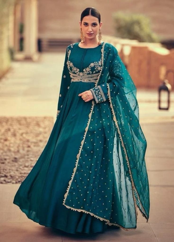 Shop Now Sayuri Maskara Premium Silk Embroidered Salwar Kameez ...