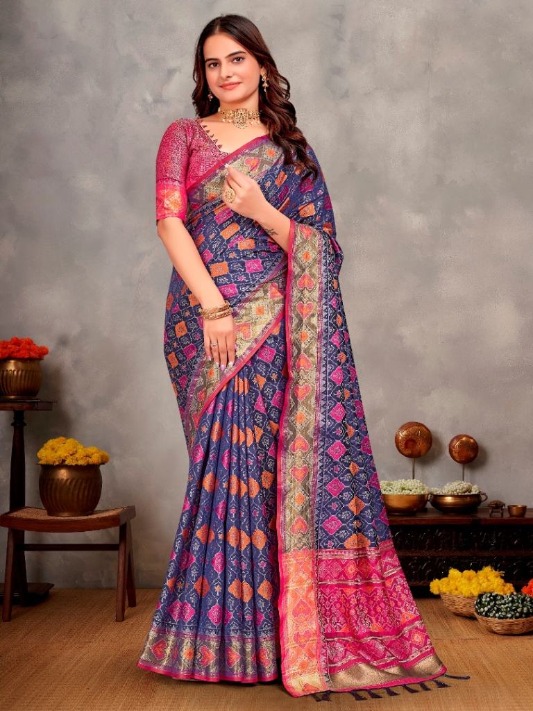 Vc Maya Designer Patola Silk Wholesale sarees online